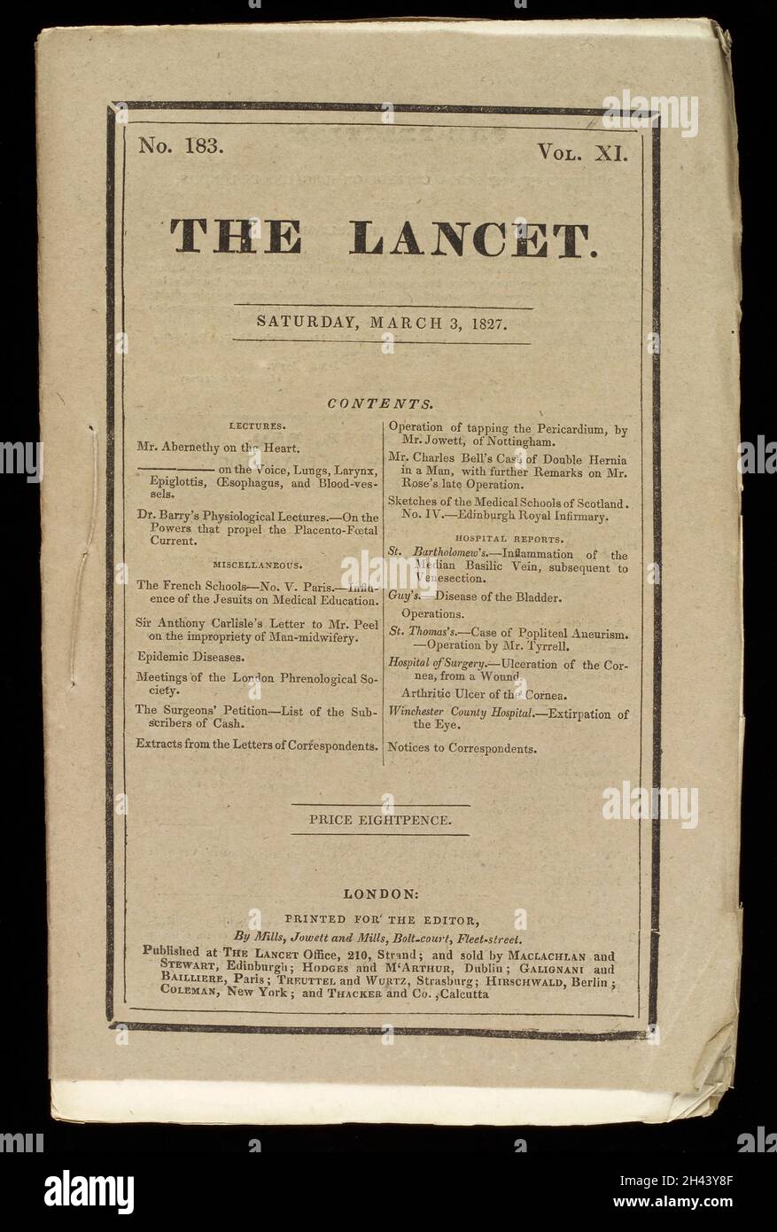 The lancet cover hi-res stock photography and images - Alamy