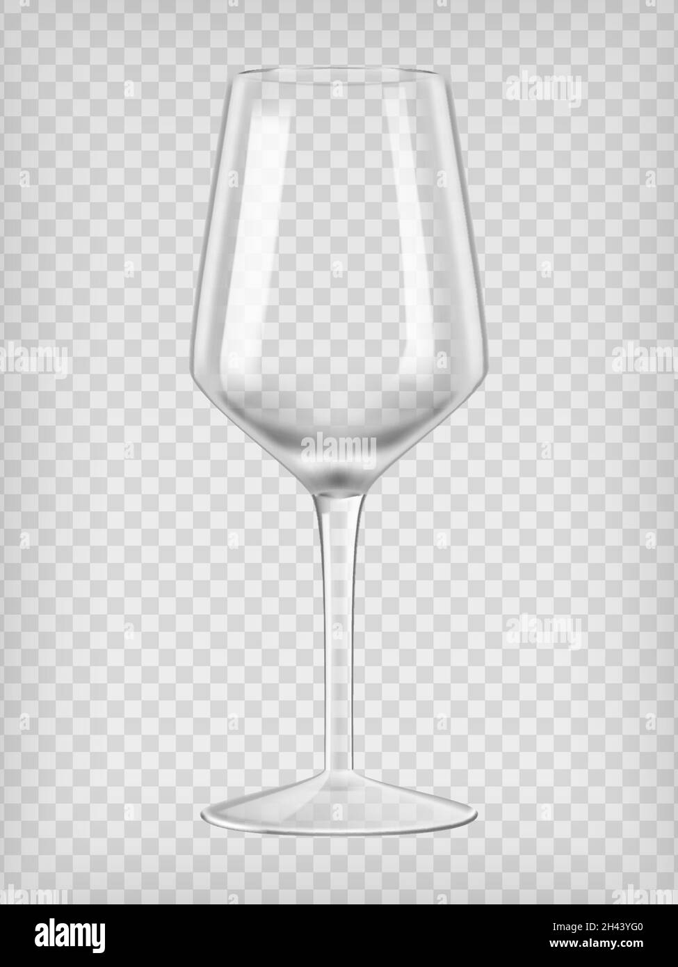 Empty wine glass Stock Vector Image & Art - Alamy