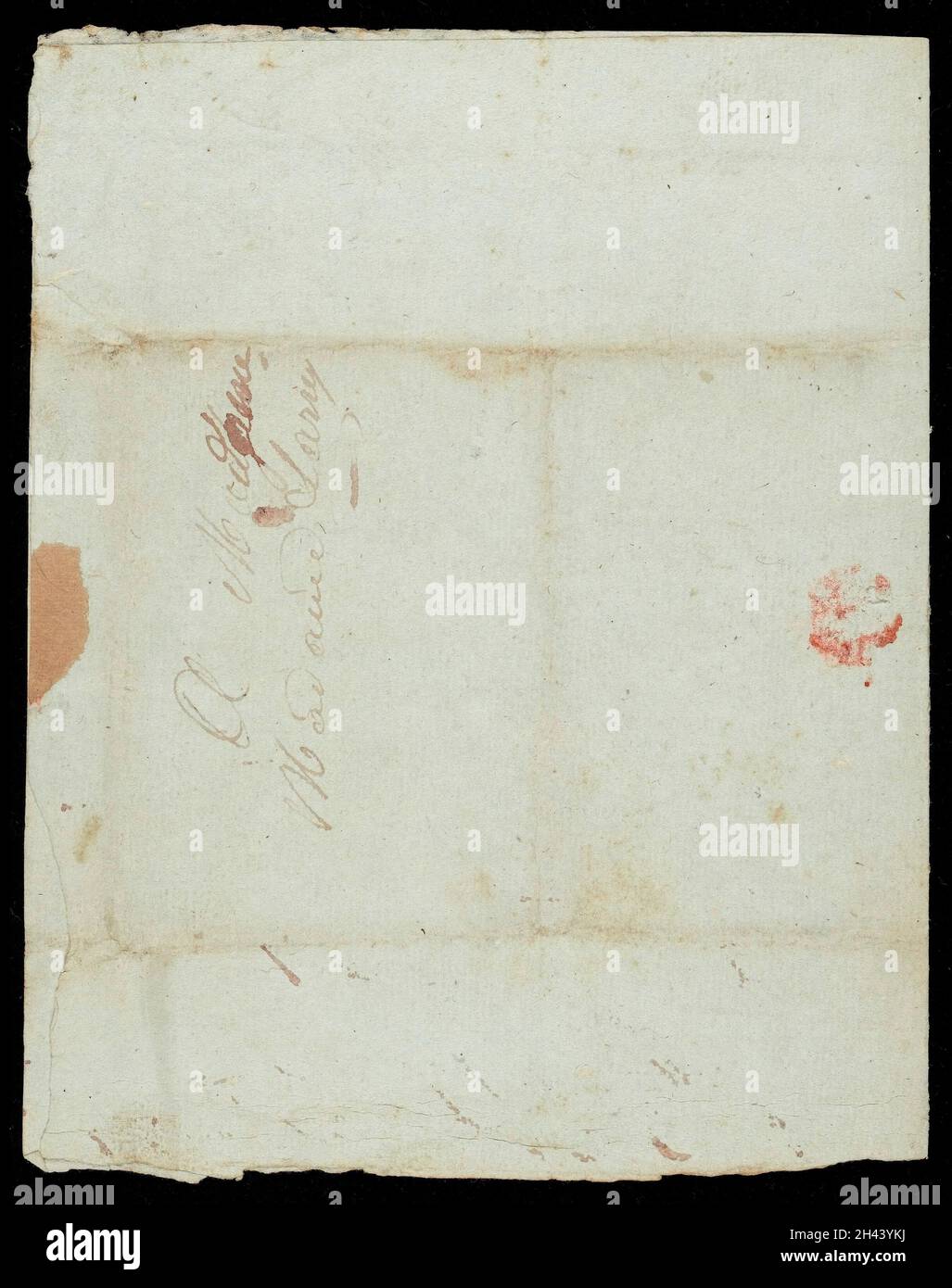 Letter from Baron Dominique Jean Larrey to his wife Stock Photo - Alamy