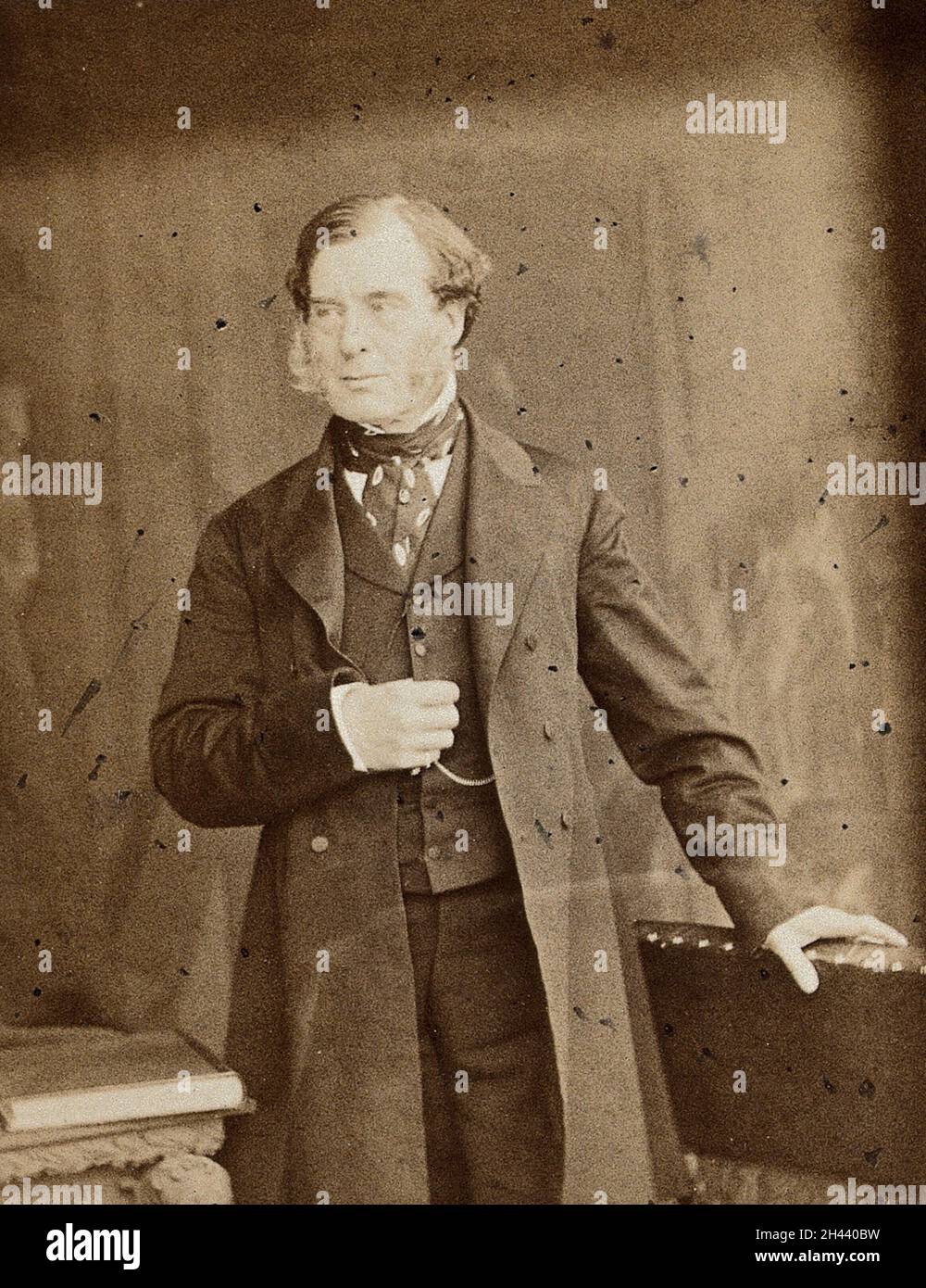 Sir George Burrows. Photograph by Ernest Edwards, 1867 Stock Photo - Alamy
