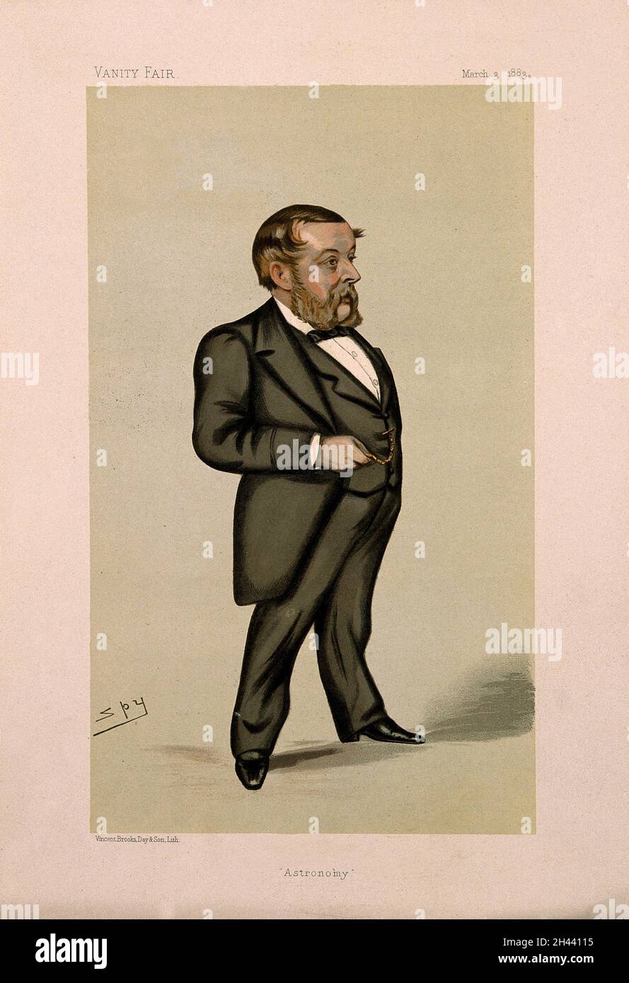 Richard Anthony Proctor. Colour lithograph by Sir L. Ward [Spy], 1883 ...