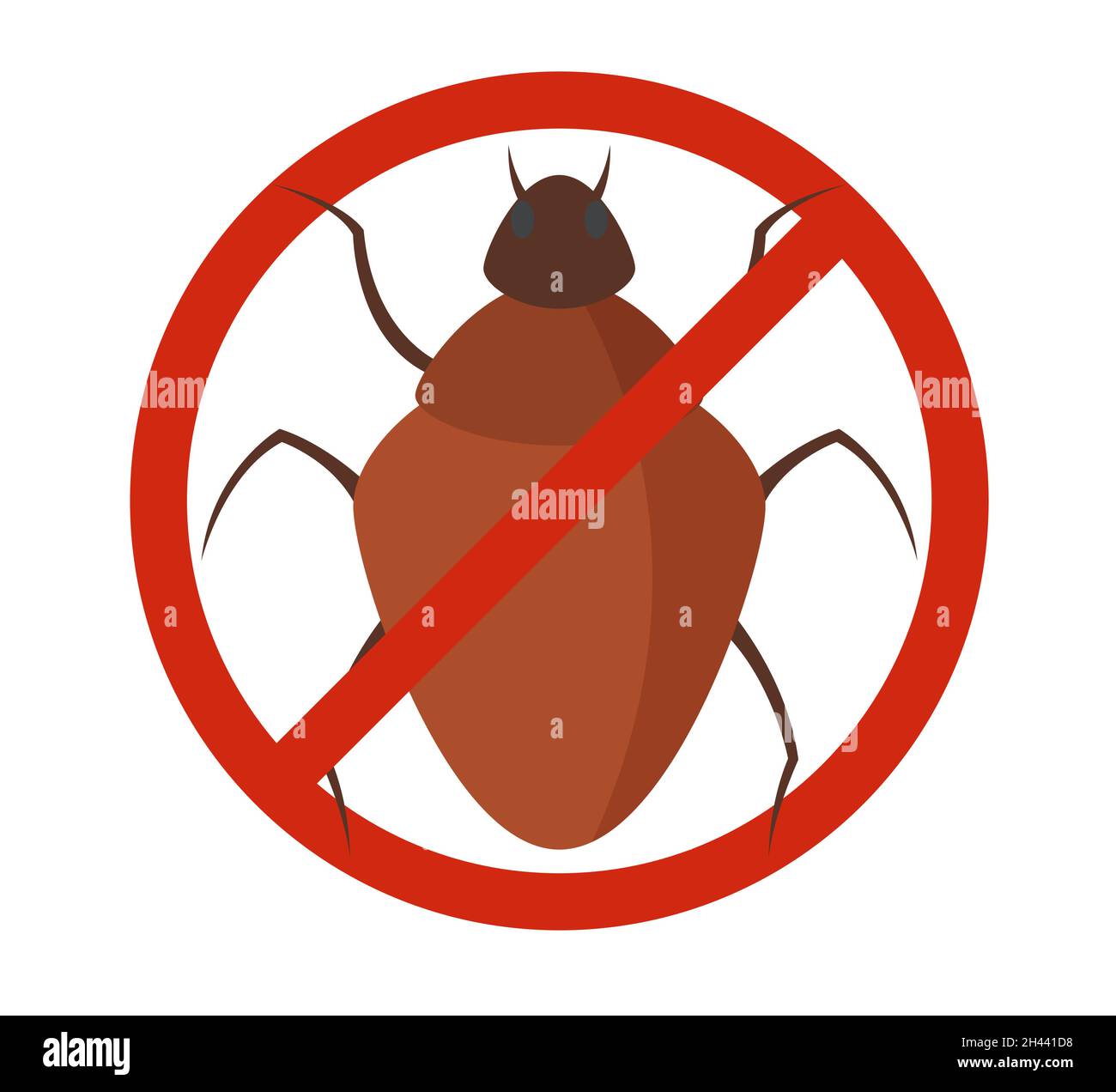 Bed bug sign Stock Vector Images - Alamy