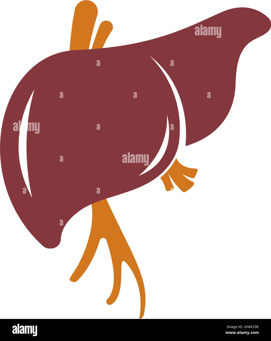 Human liver icon logo design template vector Stock Vector Image & Art ...