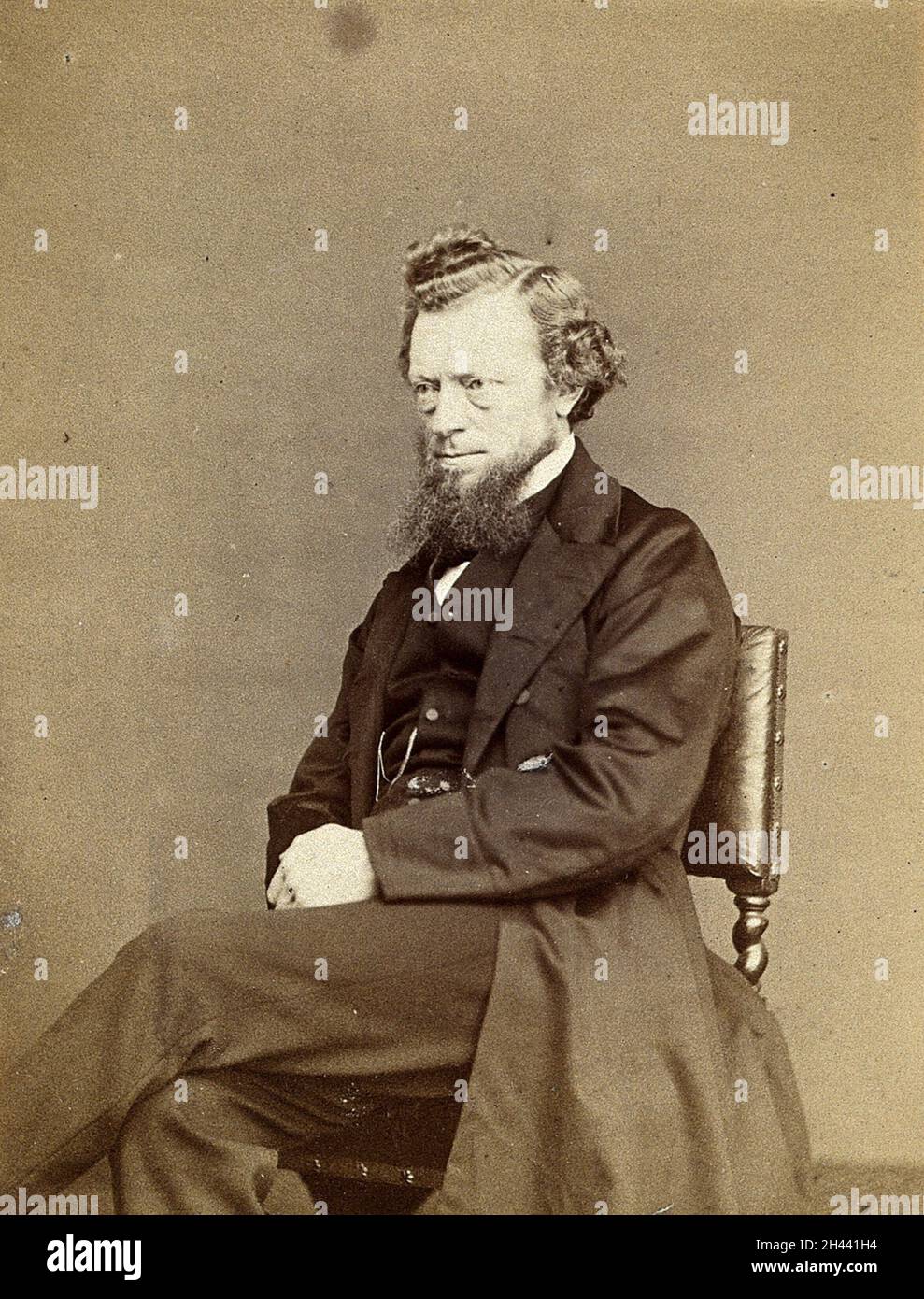 Charles Radclyffe Hall. Photograph by Ernest Edwards, 1867 Stock Photo ...