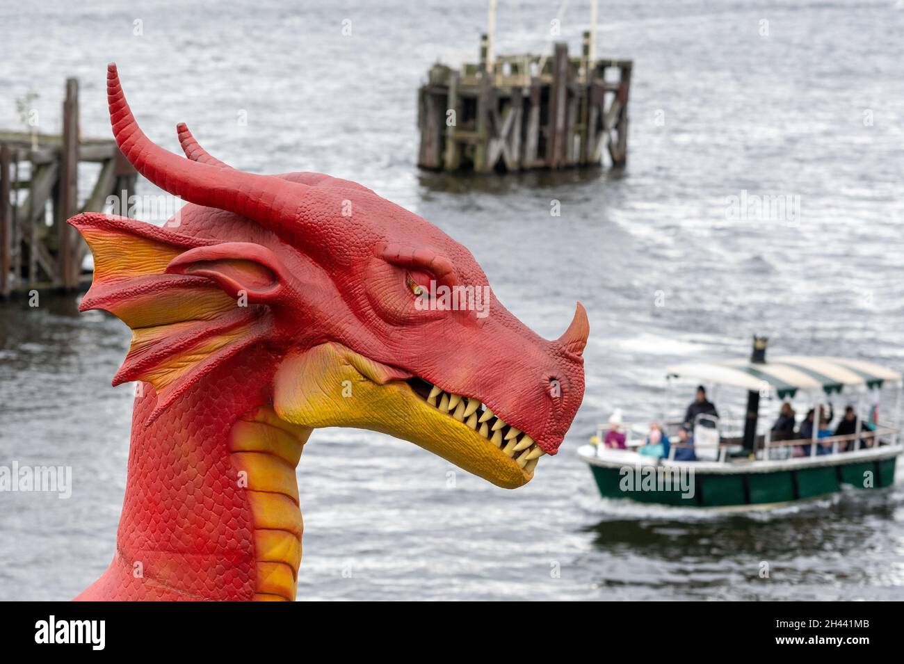 CARDIFF, WALES - OCTOBER 23: A 15-metre-long and six-metre-tall ...
