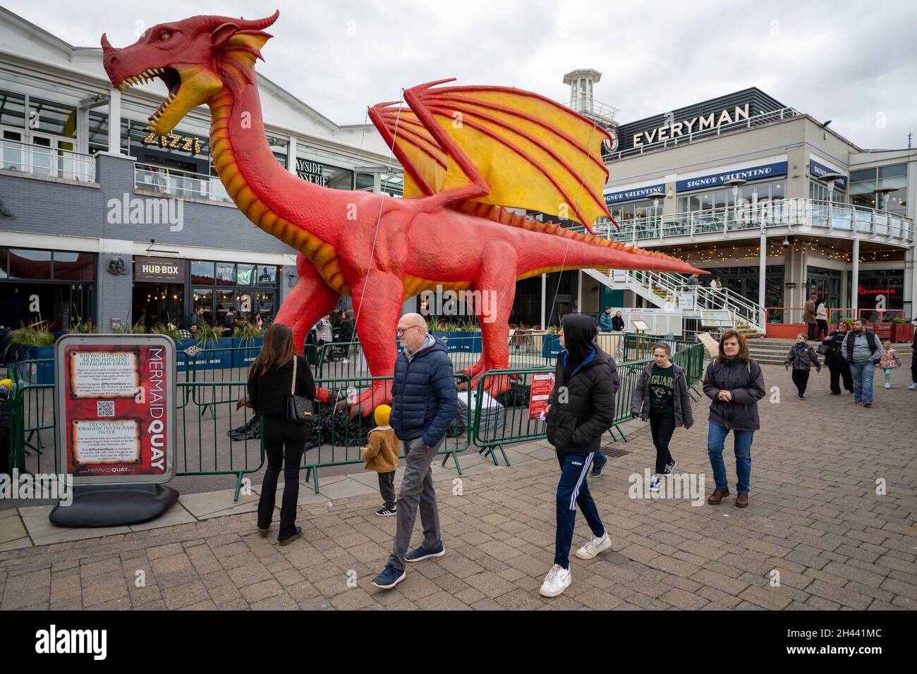 CARDIFF, WALES - OCTOBER 23: A 15-metre-long and six-metre-tall ...
