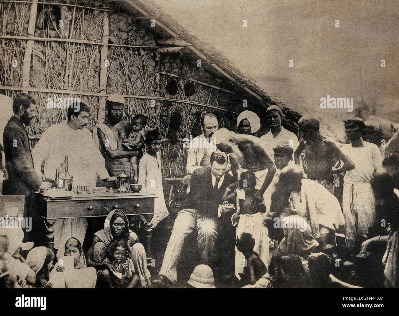 Calcutta, India: inoculation of Indian children by a white doctor ...