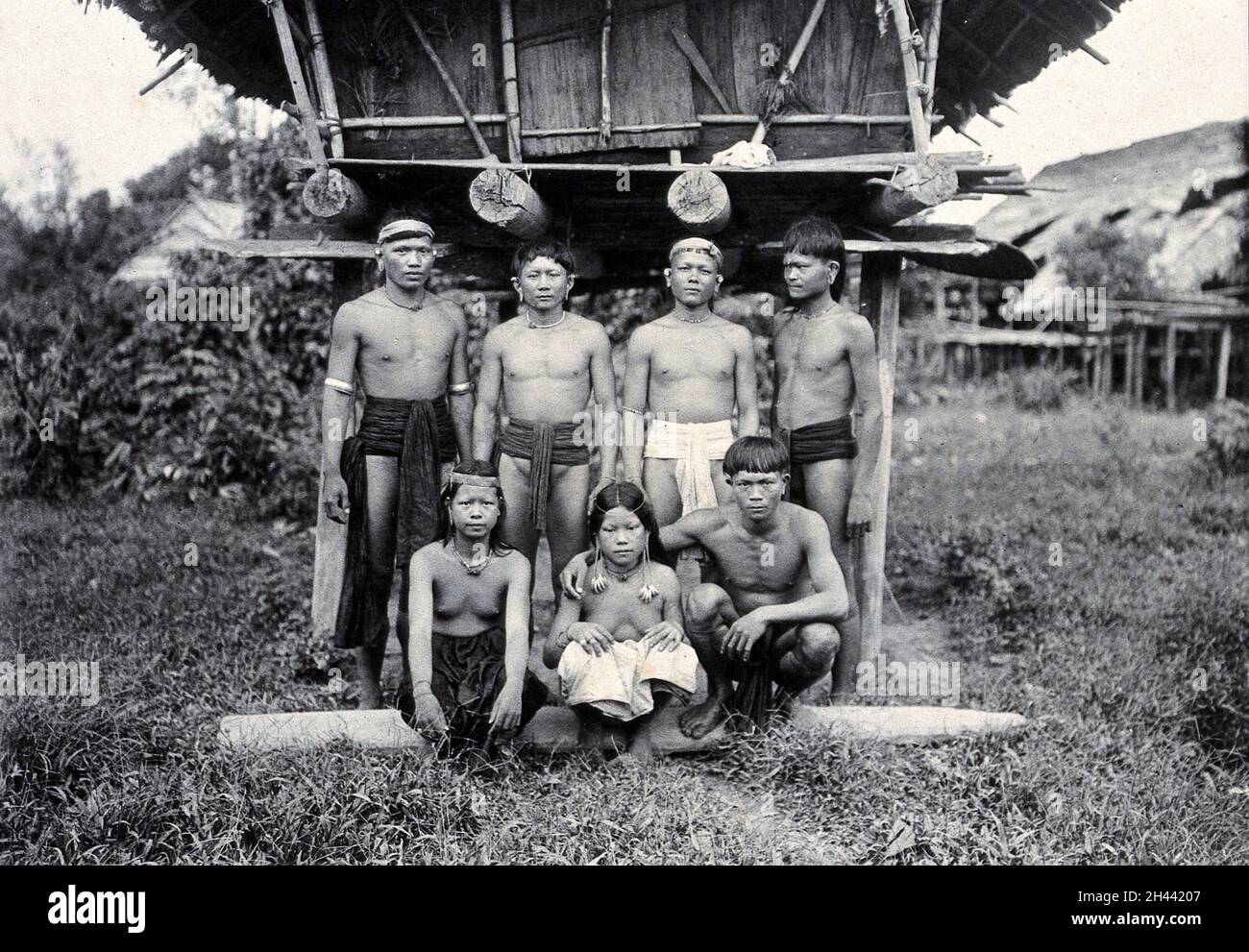 Sarawak: a group of Long Sibatu Kenyah people. Photograph Stock Photo ...
