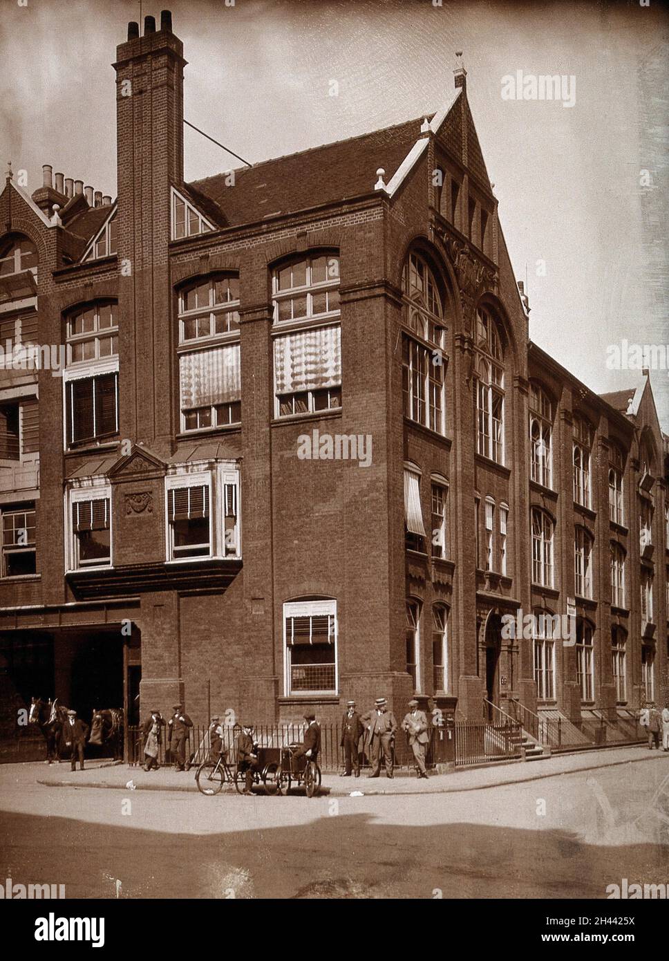 The church of St. Bartholomew the Great and surrounding area; exterior ...