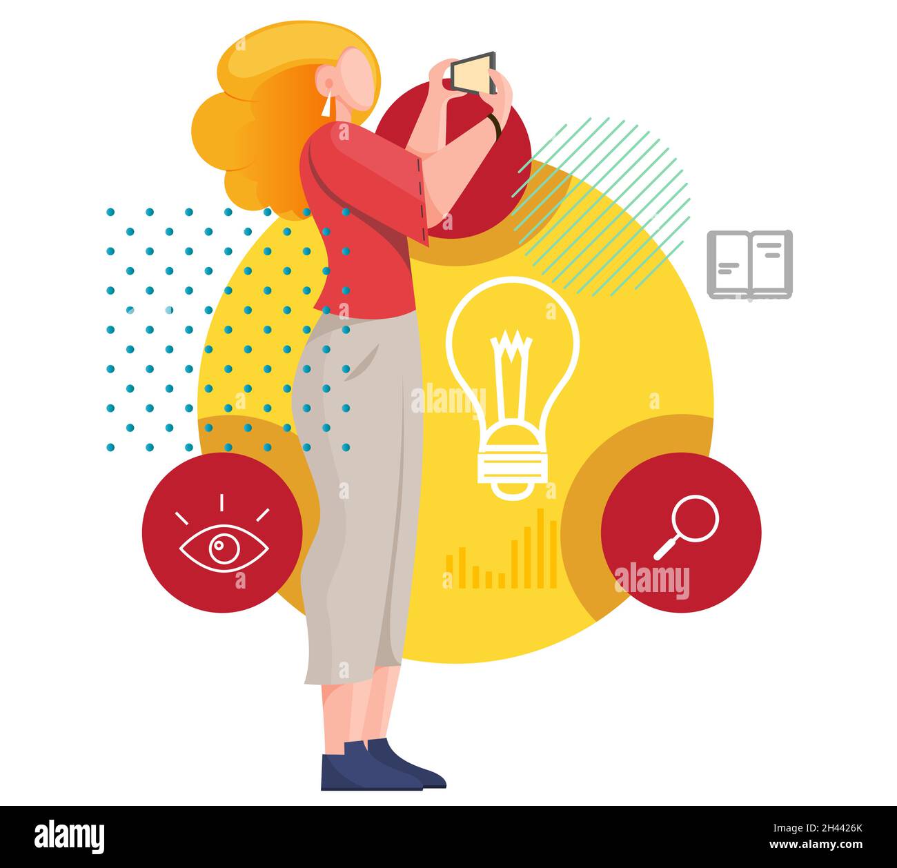 Look content Stock Vector Images - Alamy