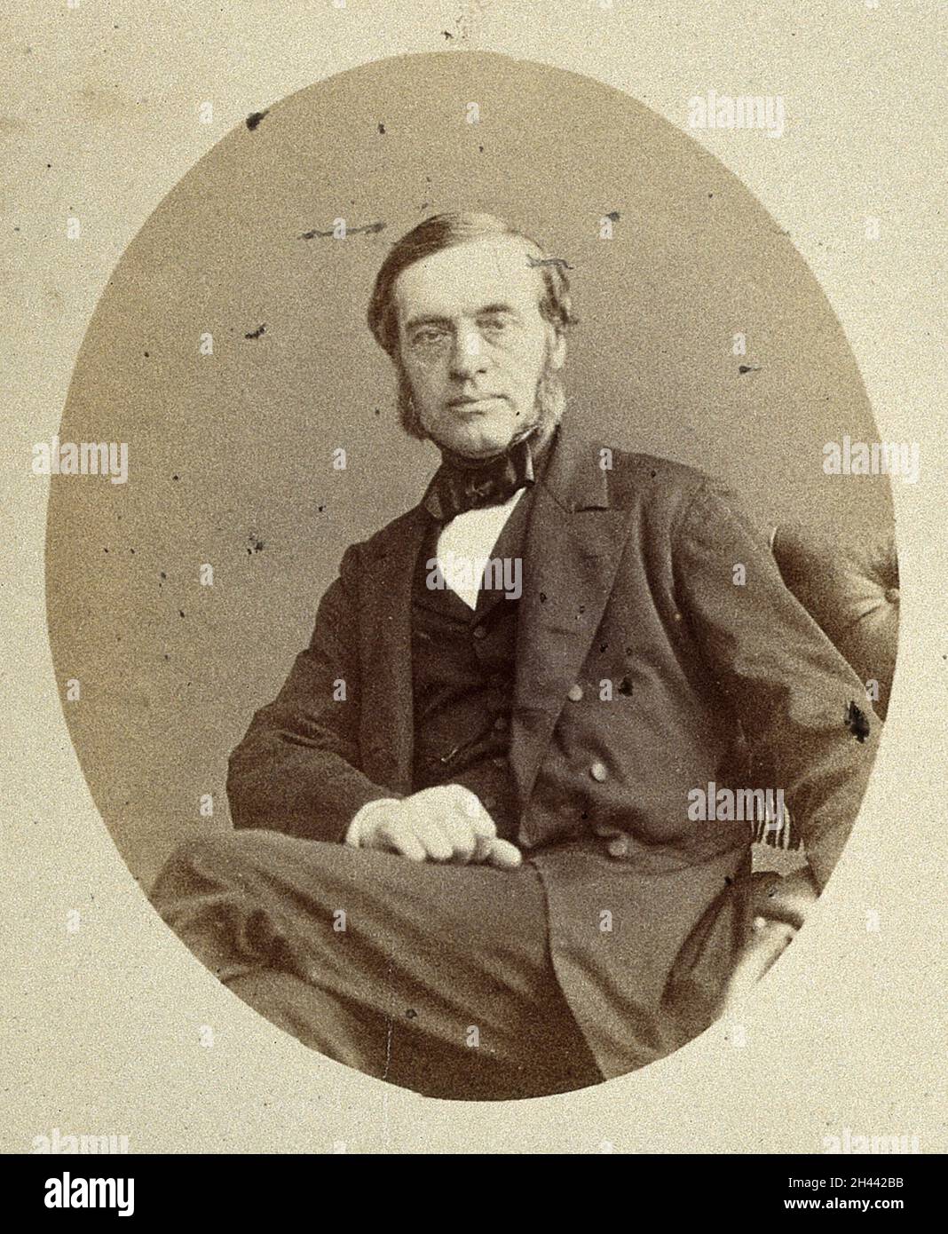 William Augustus Guy. Photograph by Ernest Edwards, 1868 Stock Photo ...