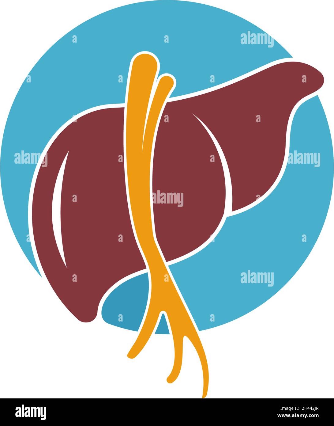 Human liver icon logo design template vector Stock Vector Image & Art ...