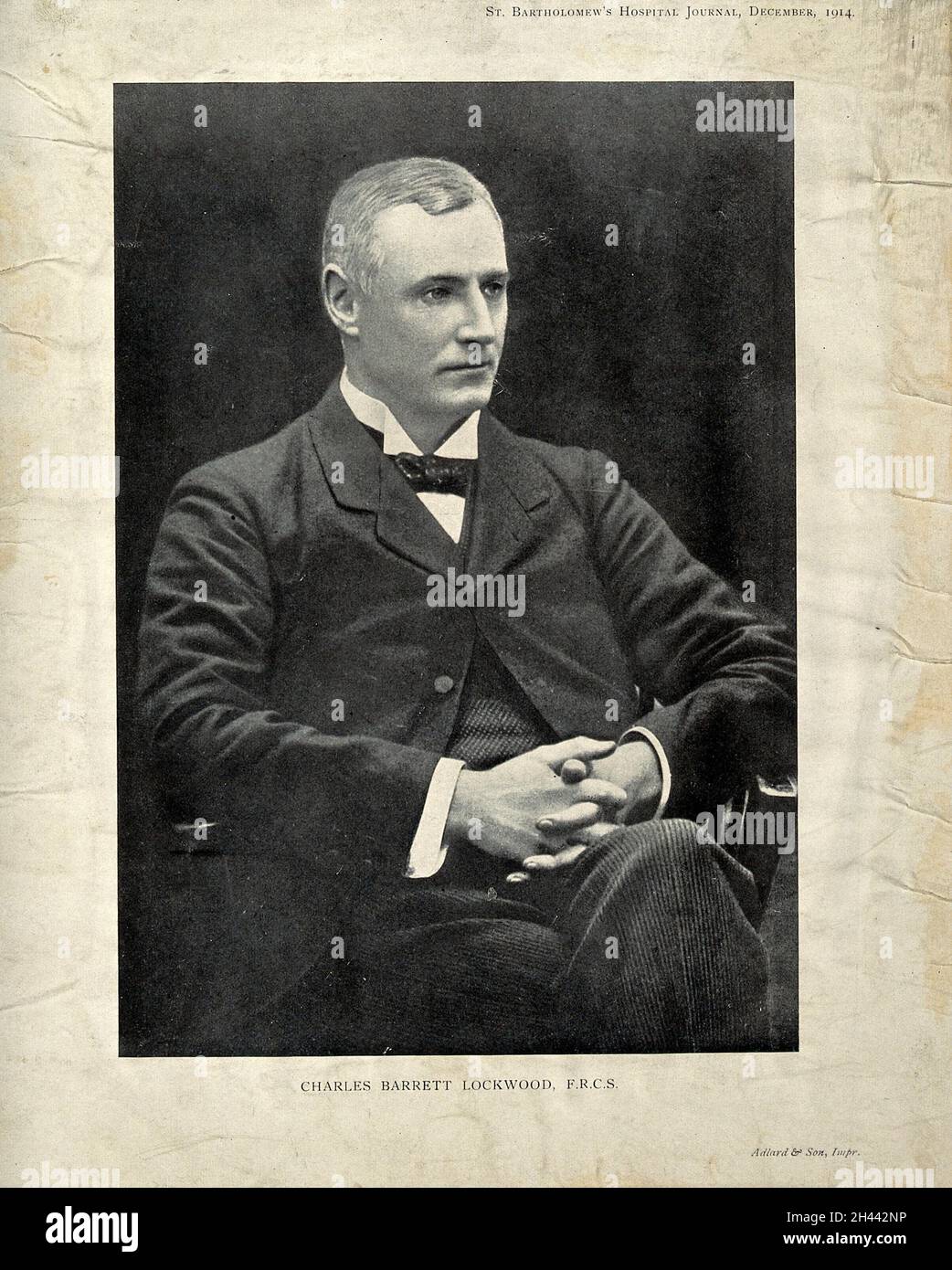 Charles Barrett Lockwood. Process print after Adlard & Son Stock Photo ...