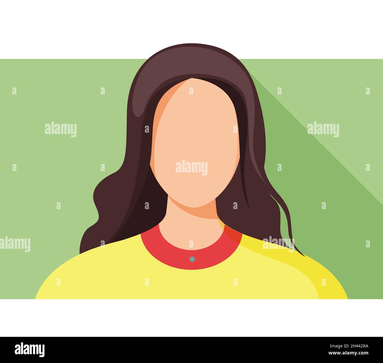User Avatar - Young Lady - Stock Icon as EPS 10 File Stock Vector Image ...