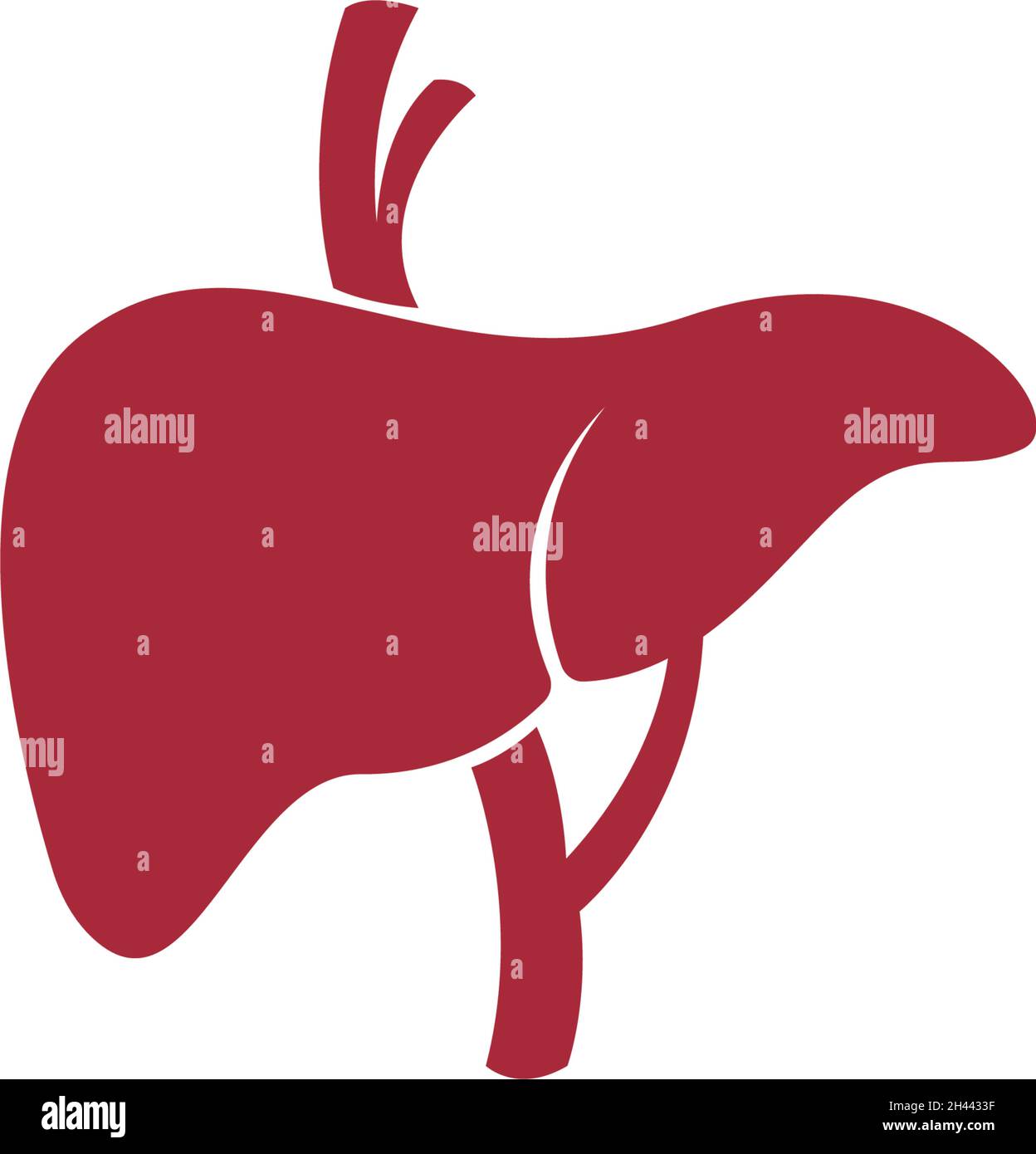 Human liver icon logo design template vector Stock Vector Image & Art ...