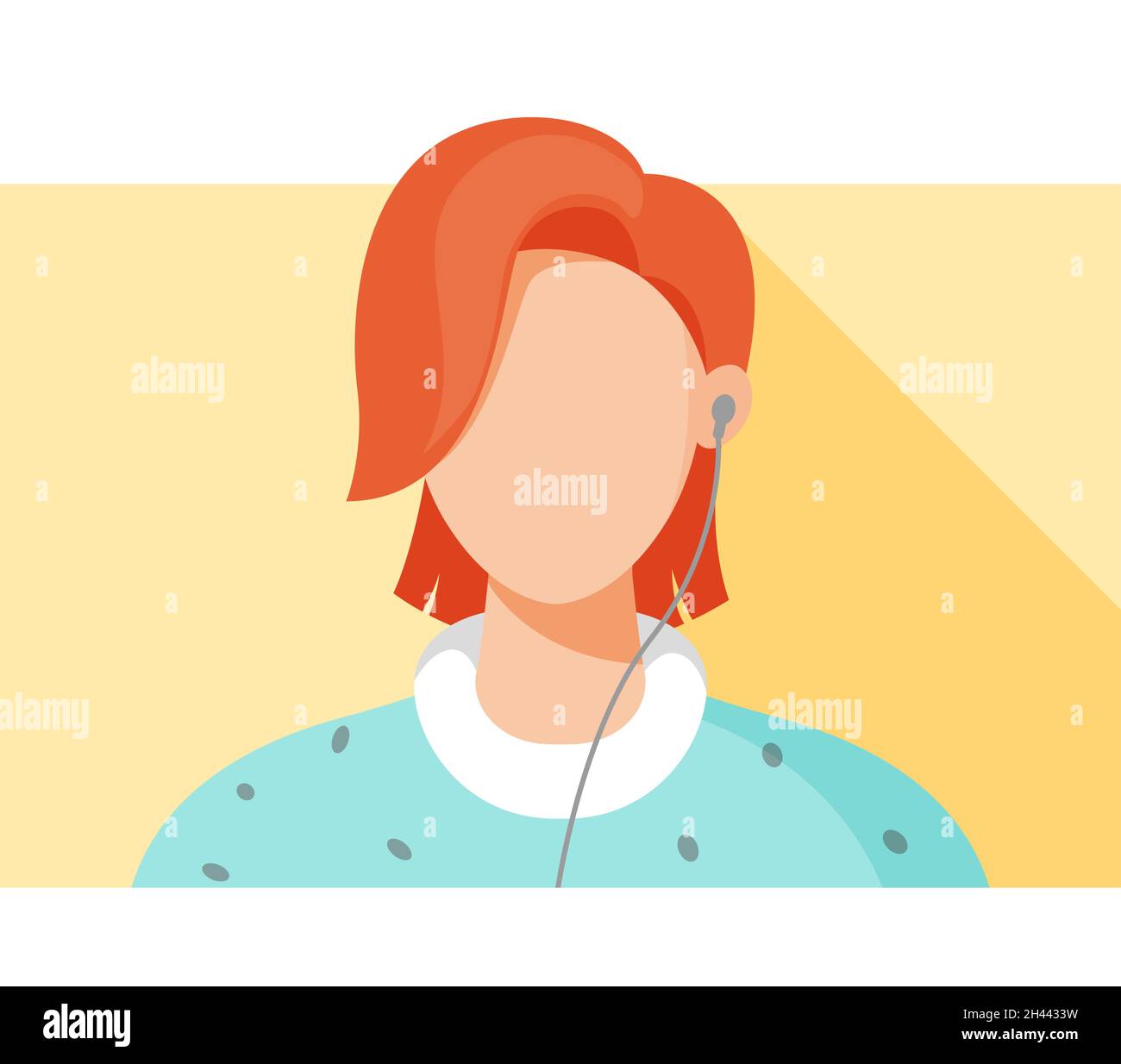 User Avatar - Young Lady - Stock Icon as EPS 10 File Stock Vector Image ...
