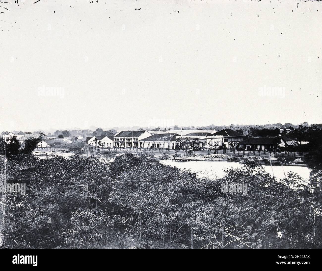 Saigon, Cochin China [Vietnam]. Photograph, 1981, from a negative by John Thomson, 1867 Stock ...