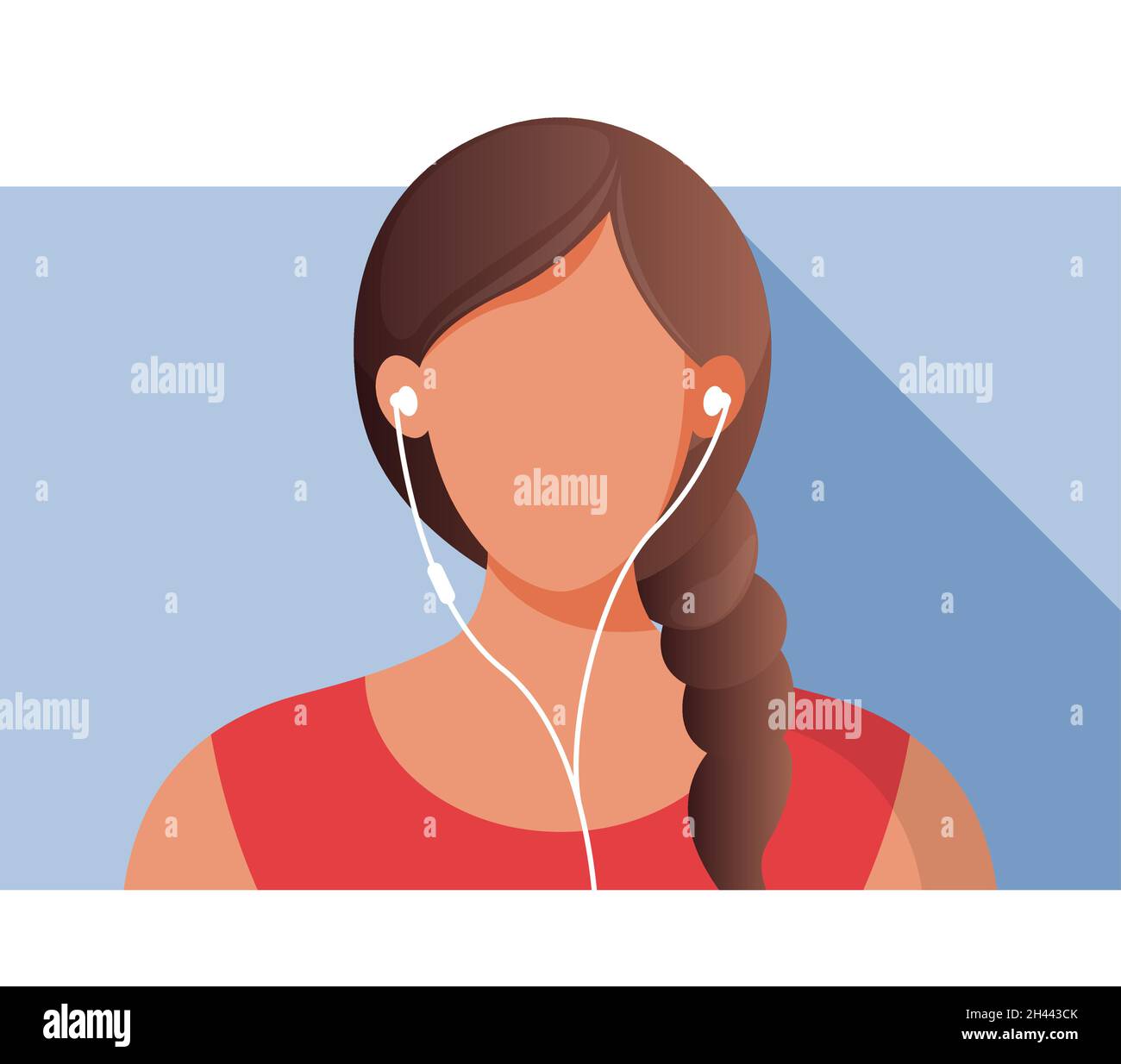 User Avatar - Young Lady - Stock Icon as EPS 10 File Stock Vector Image ...