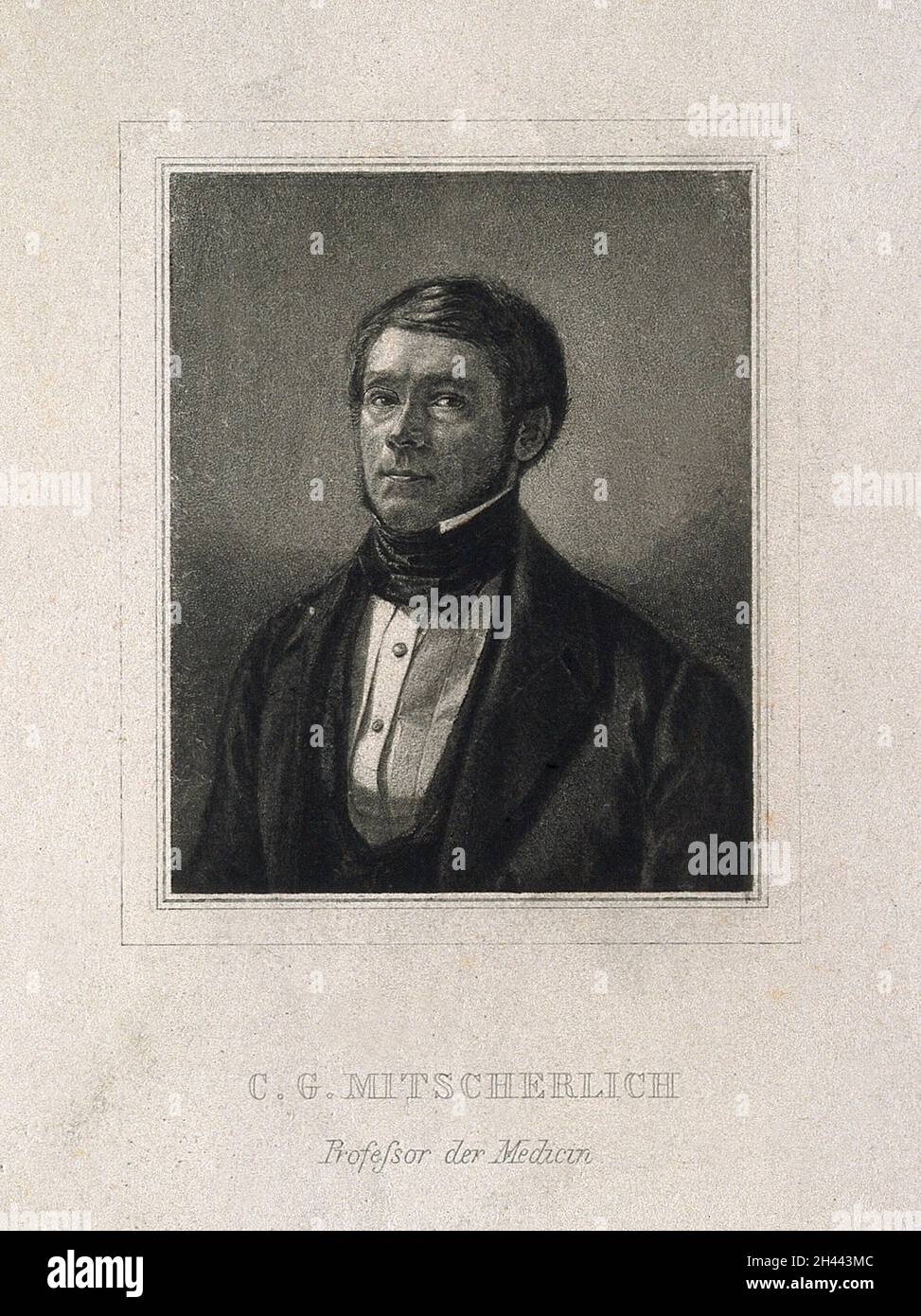 Karl Gustav Mitscherlich. Stipple engraving Stock Photo - Alamy
