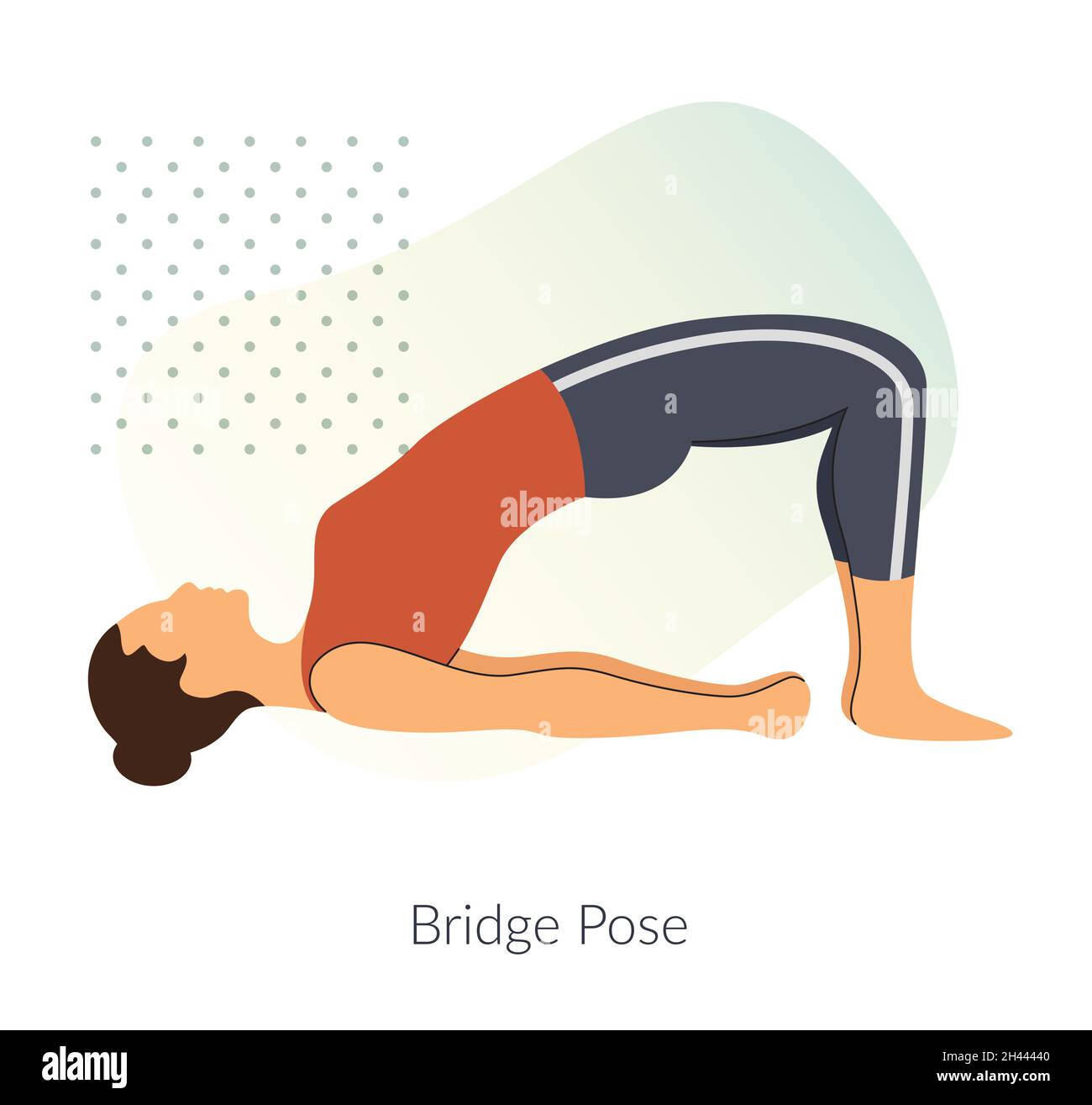 Bridge pose Cut Out Stock Images & Pictures - Alamy