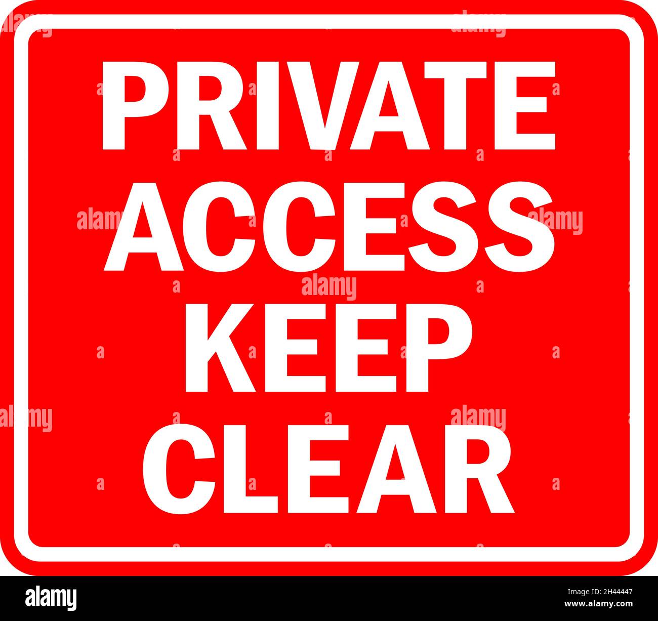Keep clear access Stock Vector Images - Alamy