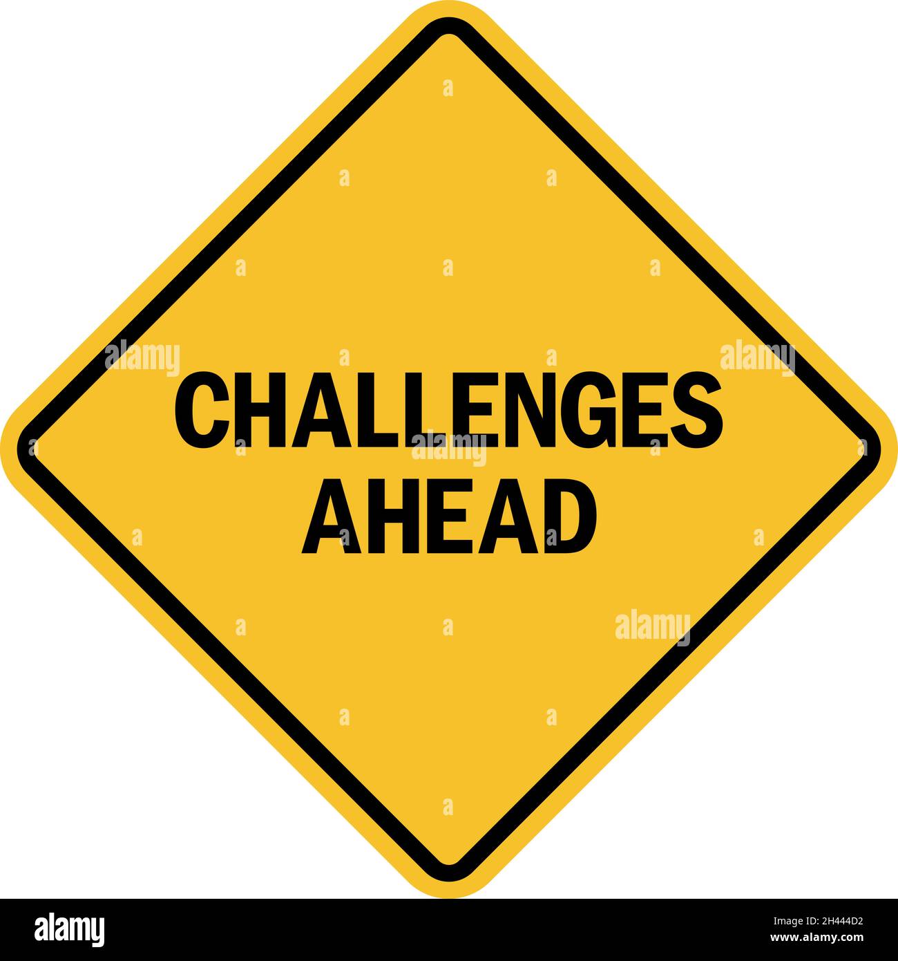 Challenges ahead message on Stock Vector Images - Alamy