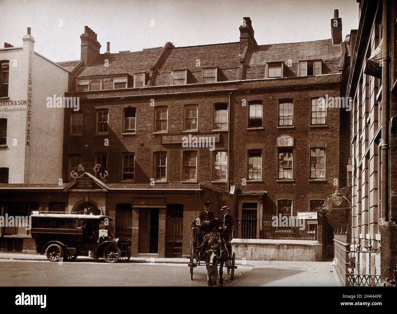 The church of St. Bartholomew the Great and surrounding area; exterior ...