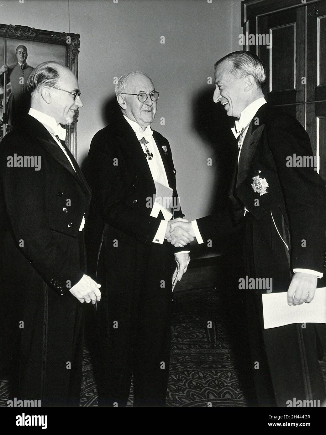 Sir Michael Perrin, Sir Henry Hallett Dale and the King of Sweden ...