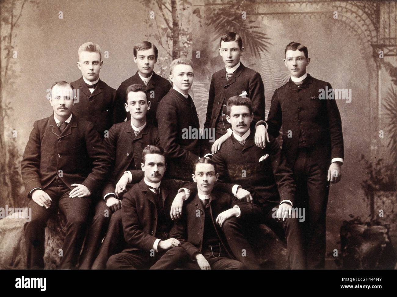 A group of ten unidentified men Stock Photo - Alamy
