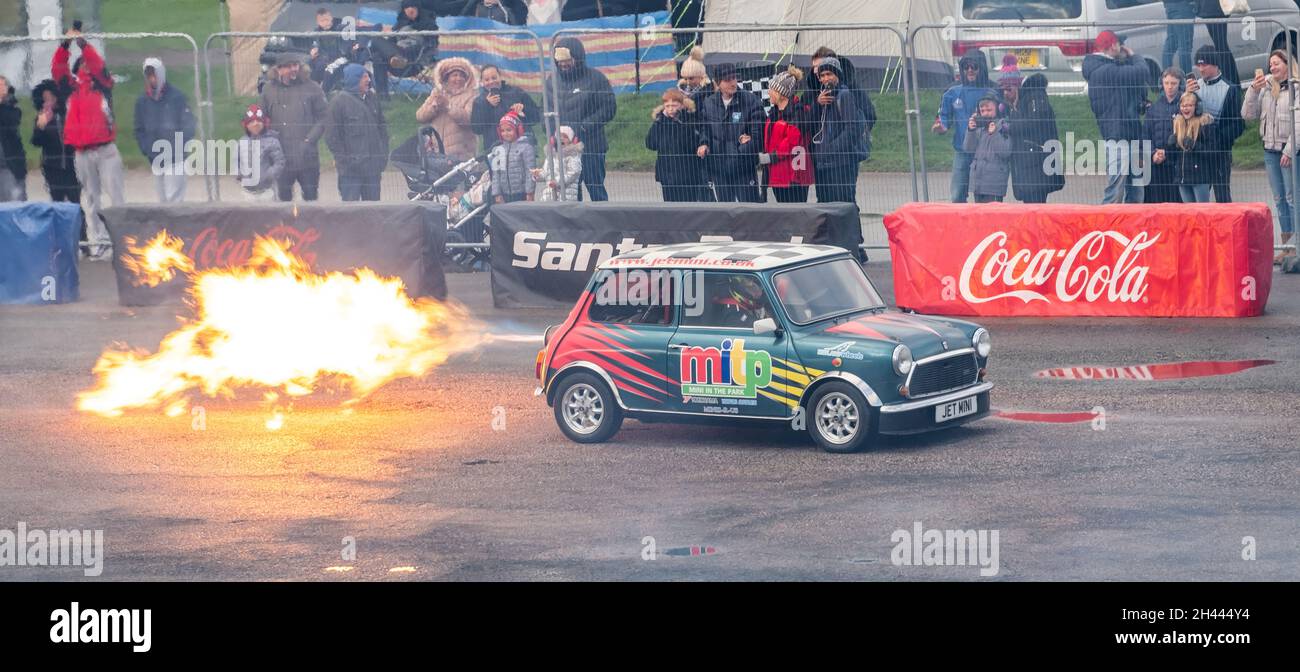 The Jet Mini on display at the Flame & Thunder event at Santa Pod ...