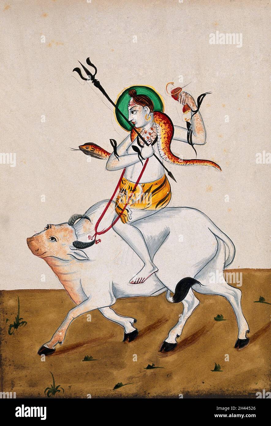 Sacred symbol bull and snake hi-res stock photography and images - Alamy