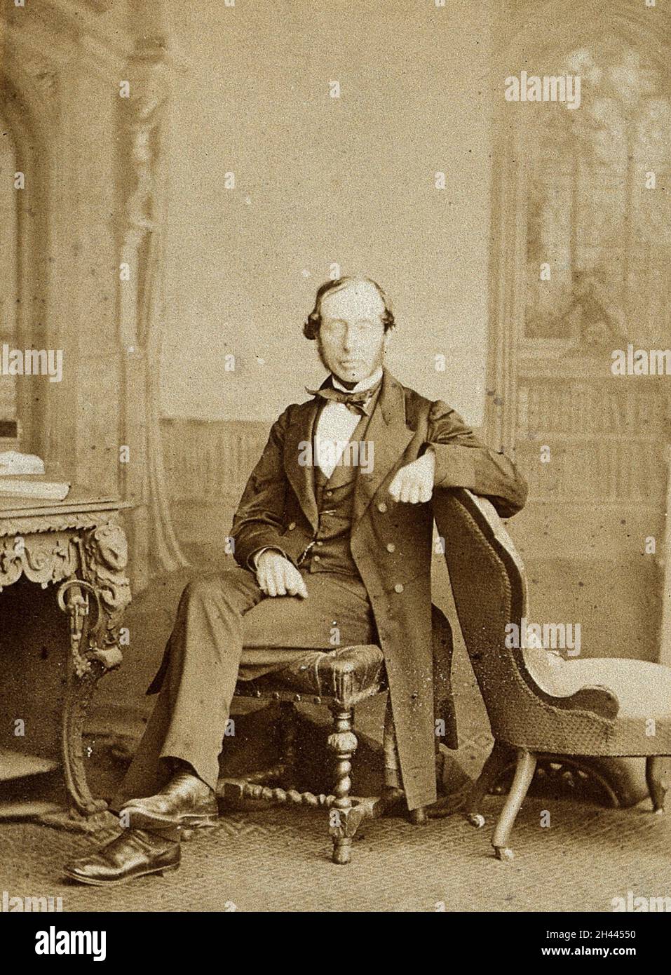 William Daniel Moore. Photograph by Ernest Edwards, 1868 Stock Photo ...