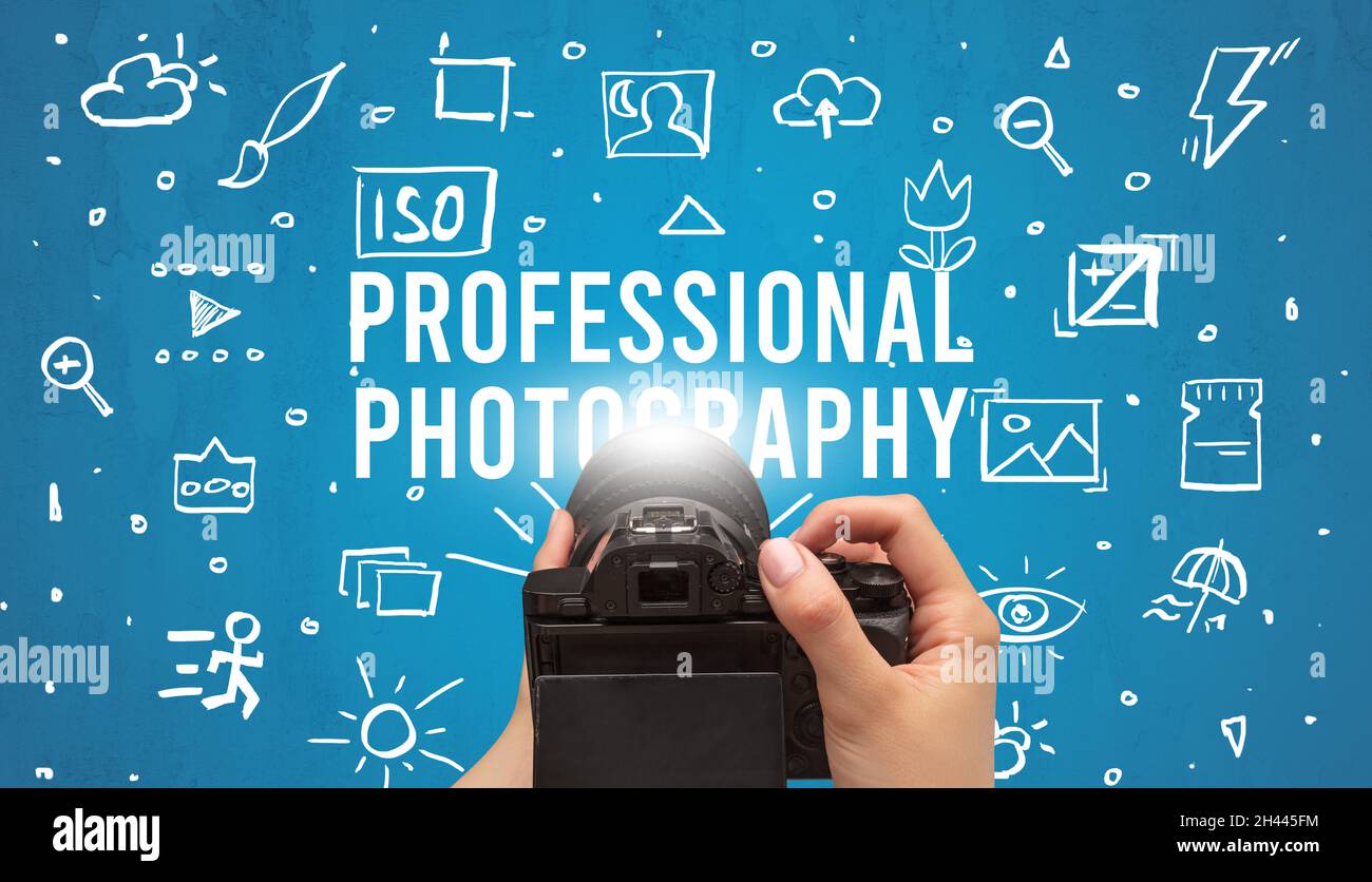 Hand taking picture with digital camera Stock Photo - Alamy