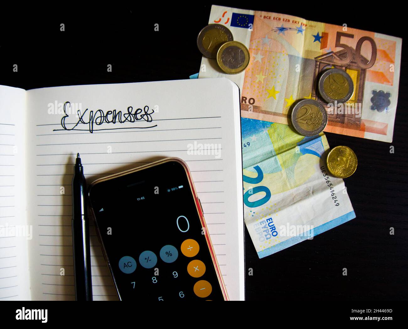 Keeping track of expenses hi-res stock photography and images - Alamy