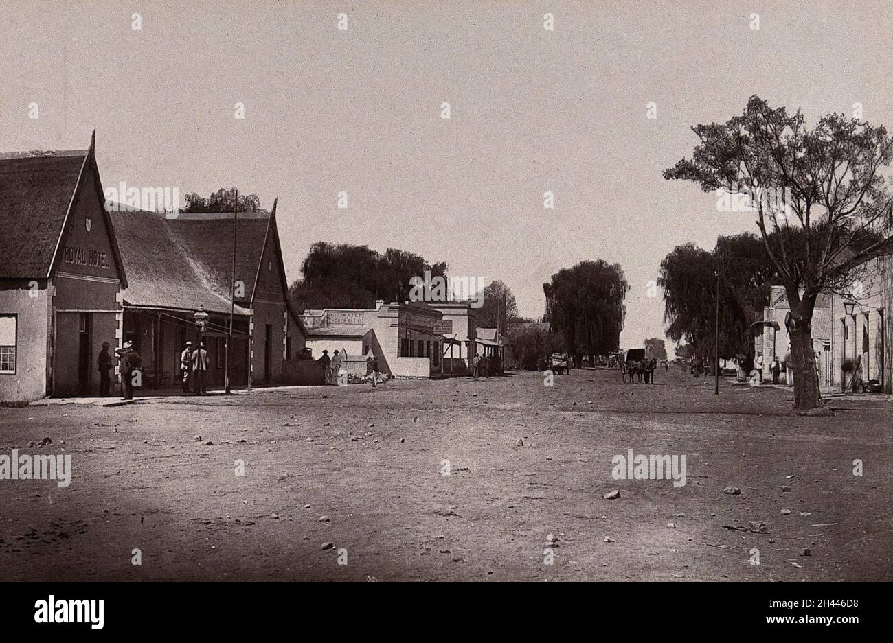 Transvaal Republic, South Africa: a street in the town of Potchefstroom ...