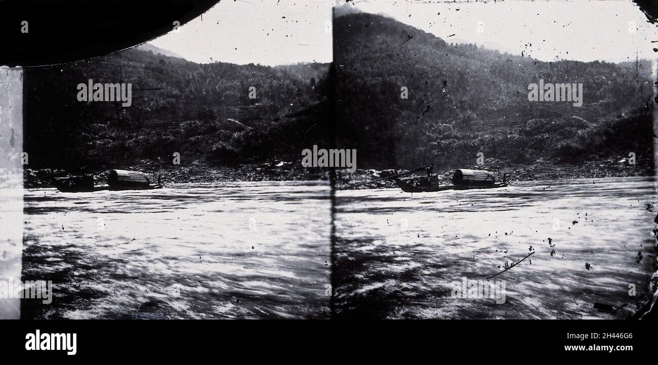 River Min, Fukien province, China. Photograph, 1981, from a negative by ...
