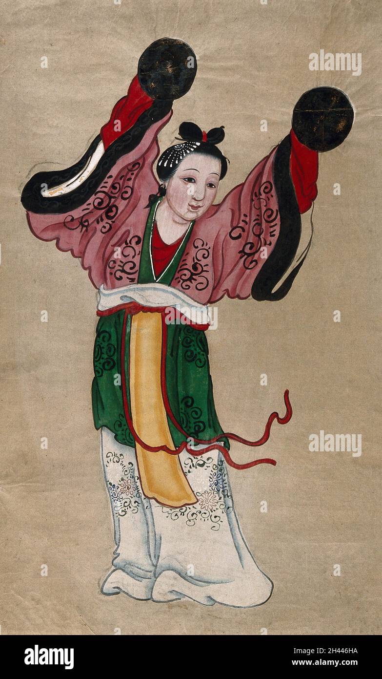 Chinese female artist painting hi-res stock photography and images - Alamy