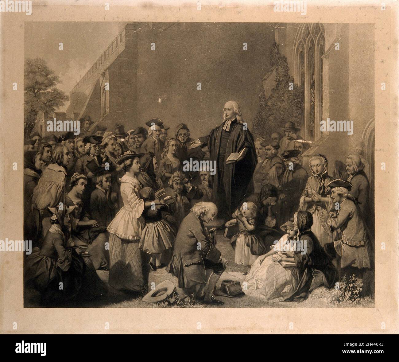 John wesley preaching hi-res stock photography and images - Alamy