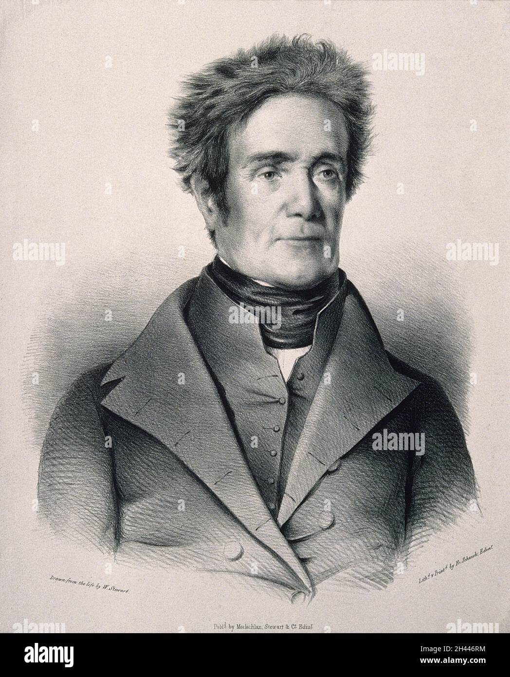 Robert Jameson. Lithograph by F. Schenck after W. Stewart Stock Photo ...