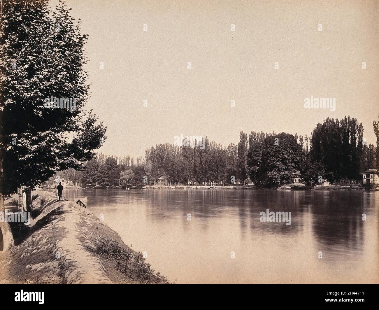 Srinagar, Kashmir: part of a canal or river. Photograph by Samuel ...