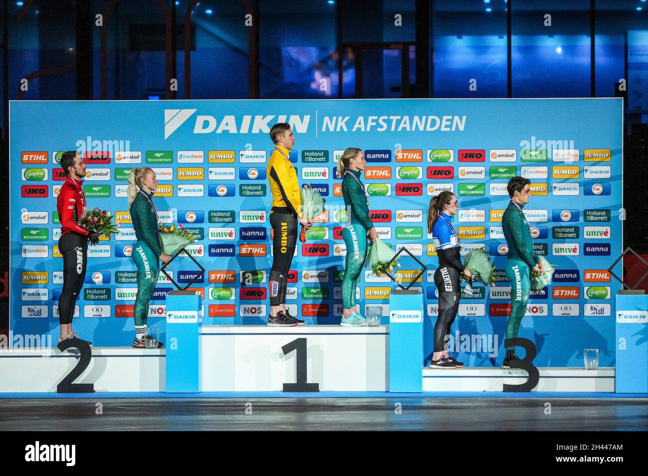 HEERENVEEN, NETHERLANDS - OCTOBER 31: Jan Blokhuijsen, Marijke ...
