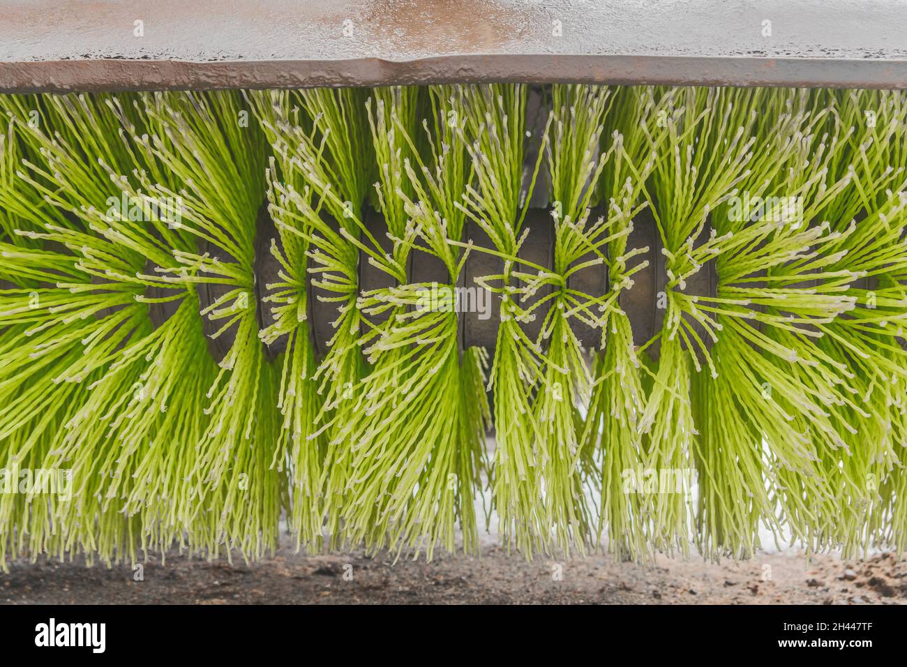 Sweeping machine tractor brush. Service and equipment for road and ...