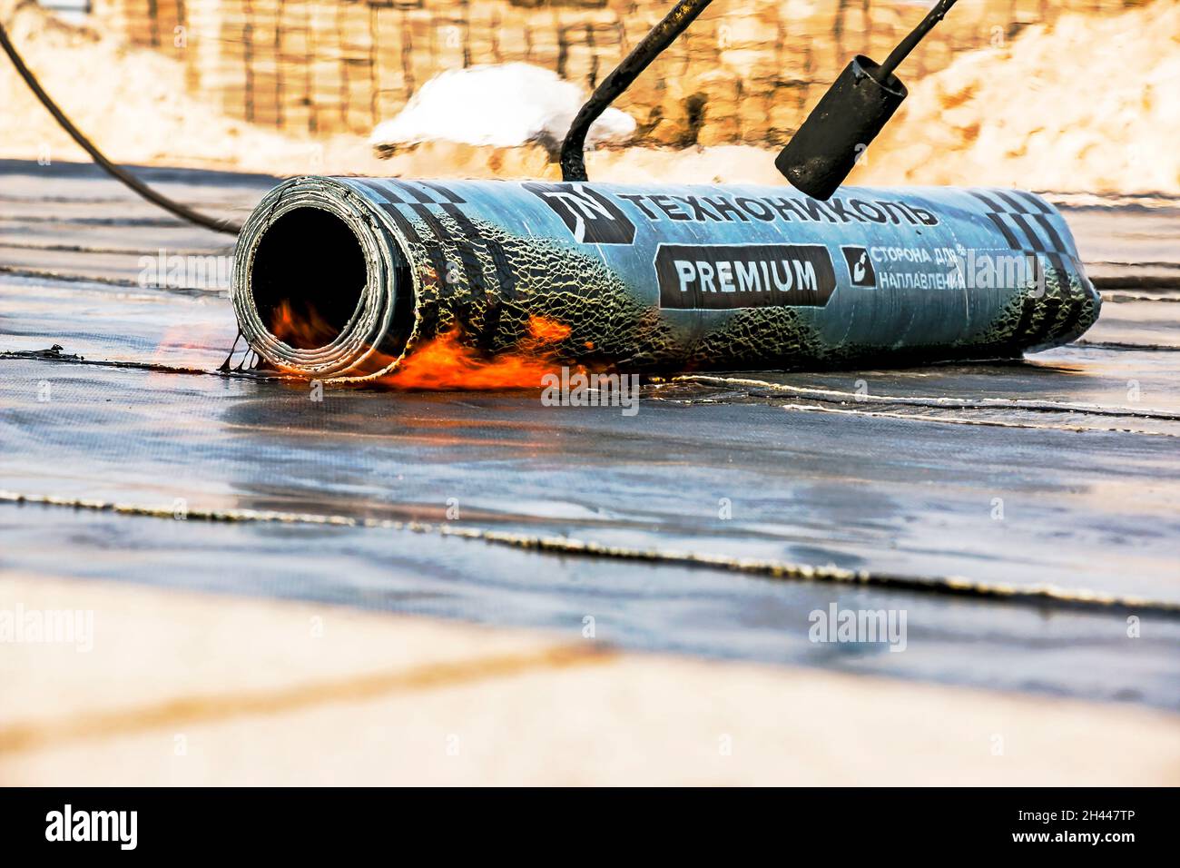Hot bitumen flame hi-res stock photography and images - Alamy