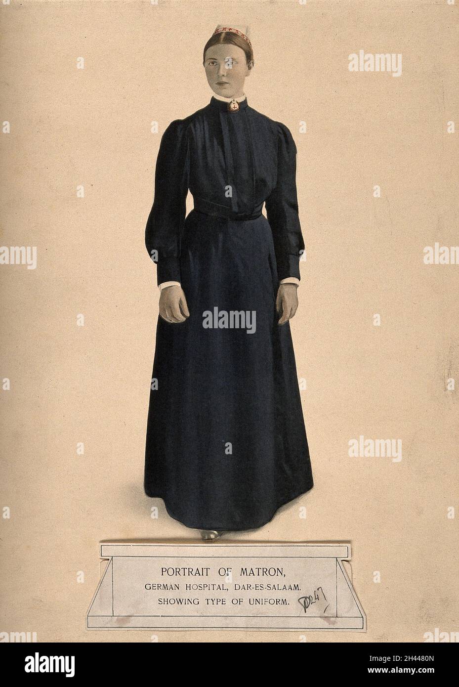 An army matron from the General Hospital, Dar-es-salaam, Tanganyika ...