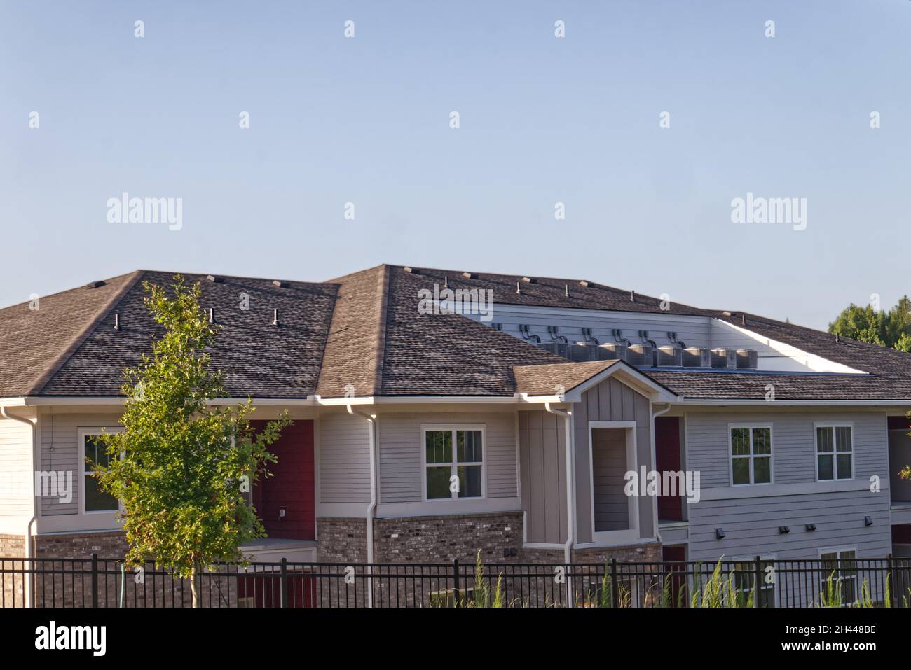 Top view modern building made hi-res stock photography and images - Alamy