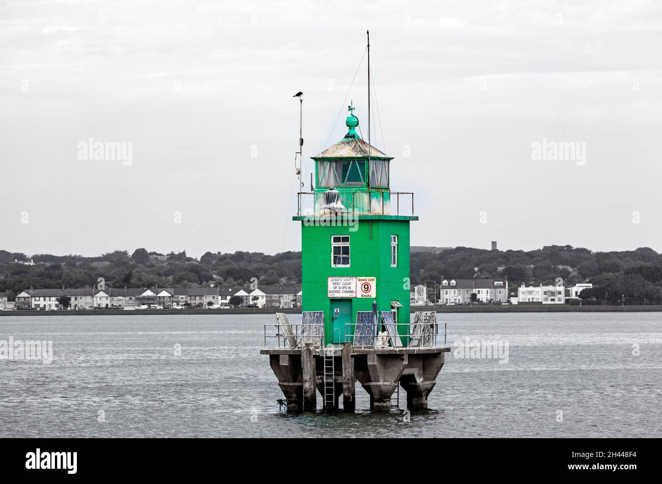North Bank Lighthouse, Dublin Port, County Dublin, Ireland Stock Photo ...