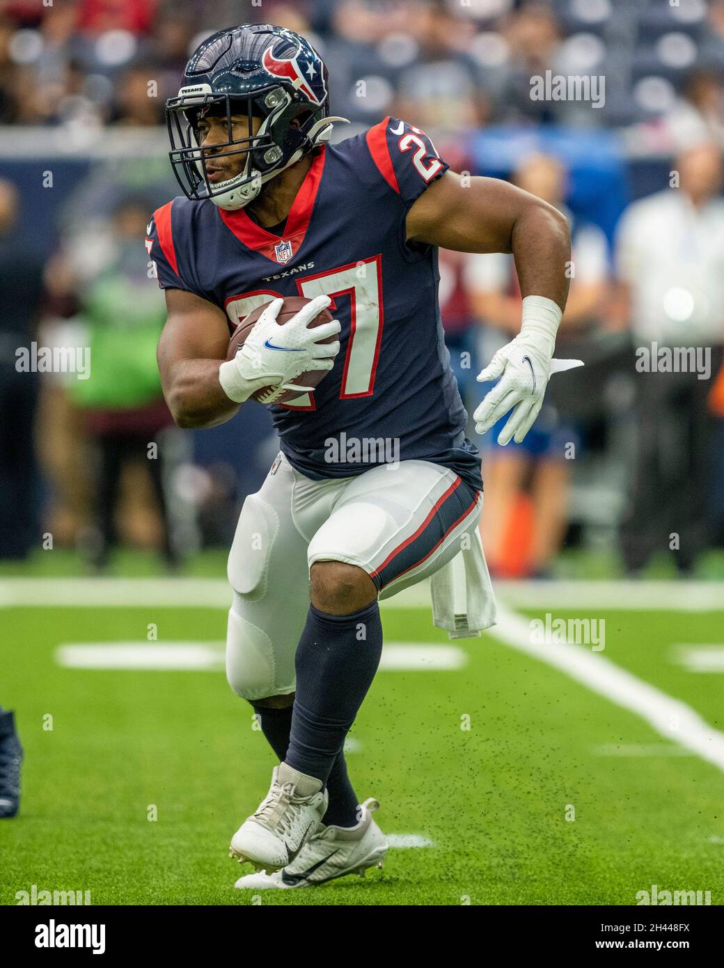 Houston, Texas, USA. October 31. RB Scottie Phillips #27 of the Houston ...