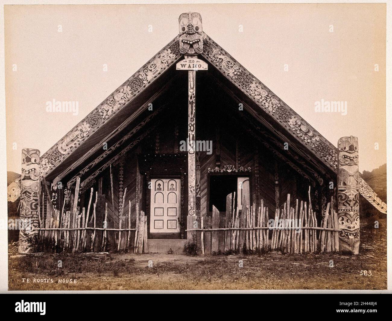 New Zealand: the house of the Maori leader and prophet, Te Kooti ...