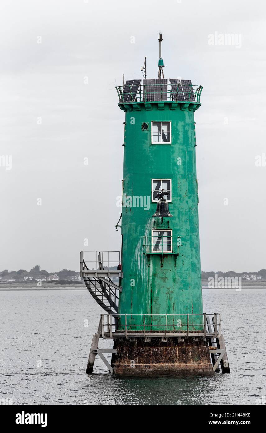 North Bull Lighthouse, Dublin Port, County Dublin, Ireland Stock Photo ...