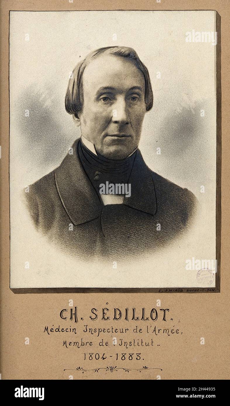 Charles-Emmanuel Sédillot. Process print with retouching in pencil by E ...